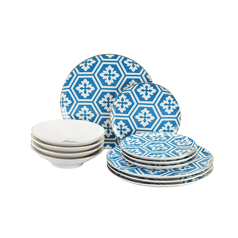 Morocco 12 Piece Dinnerware Set